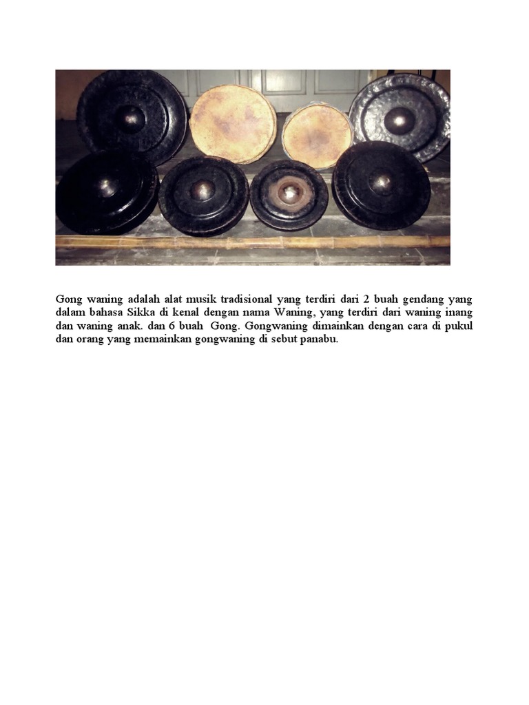 Sejarah dan Cara Main Gong Waning | PDF