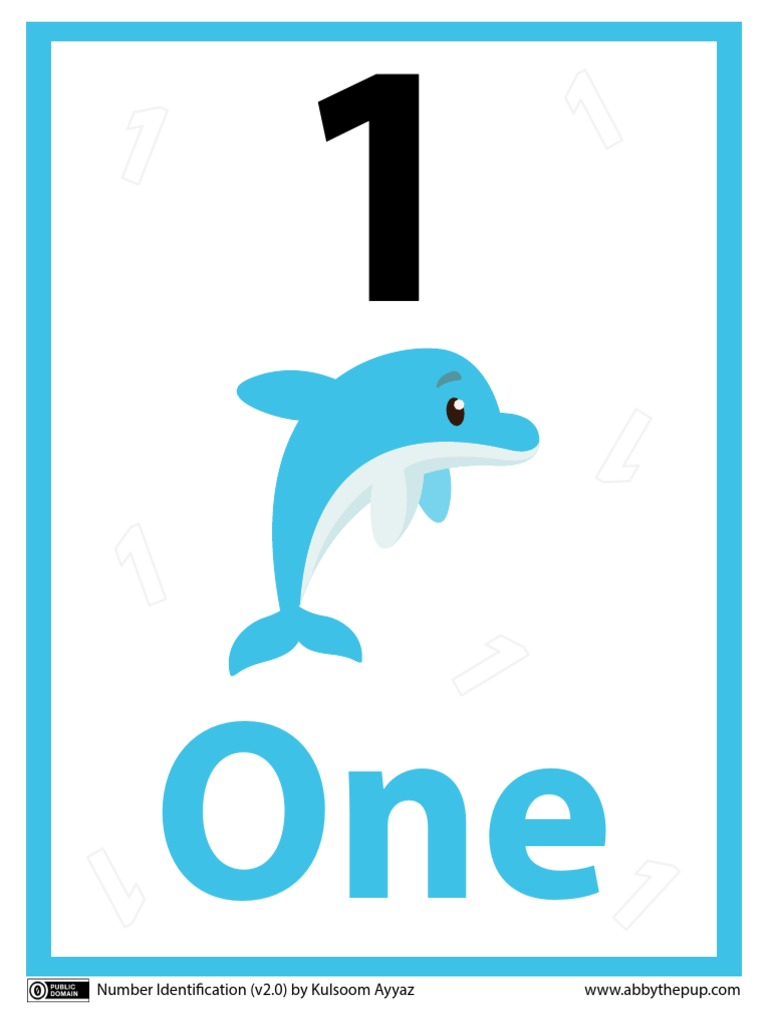 Number Identification 1 Paper Crafts | PDF