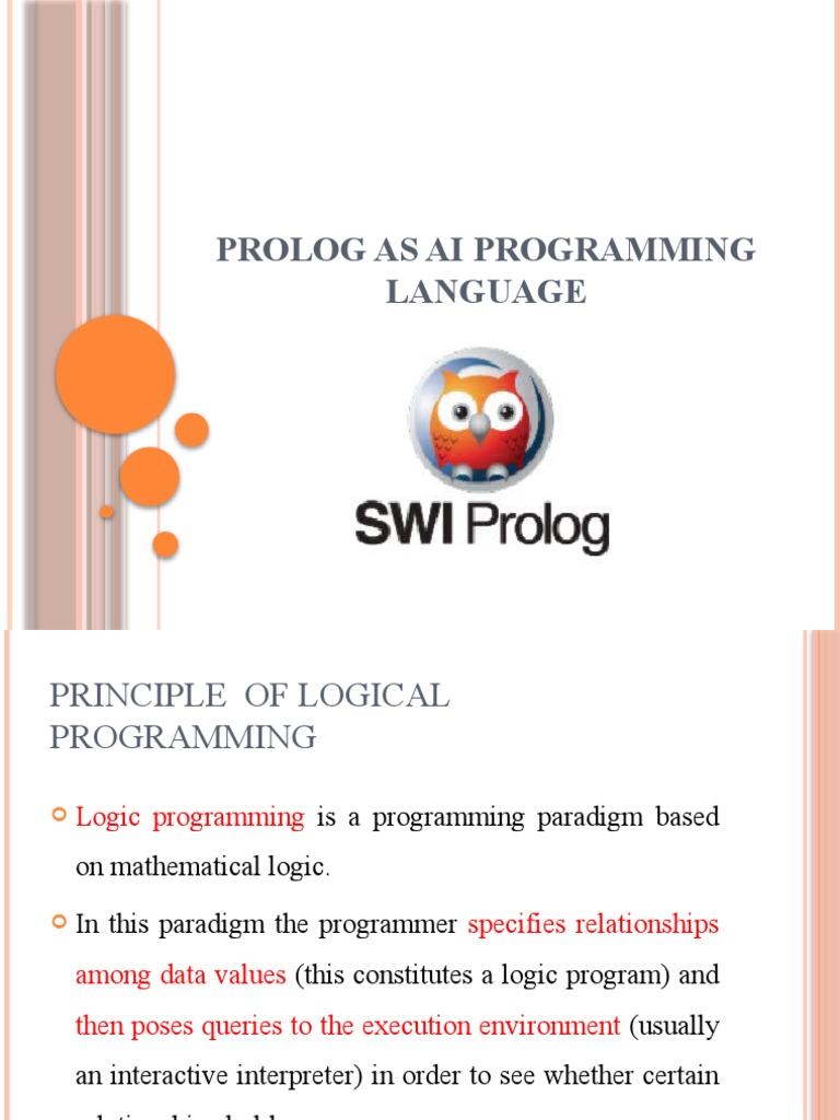 Prolog As AI Programming Language - 1 | PDF | Software Engineering ...