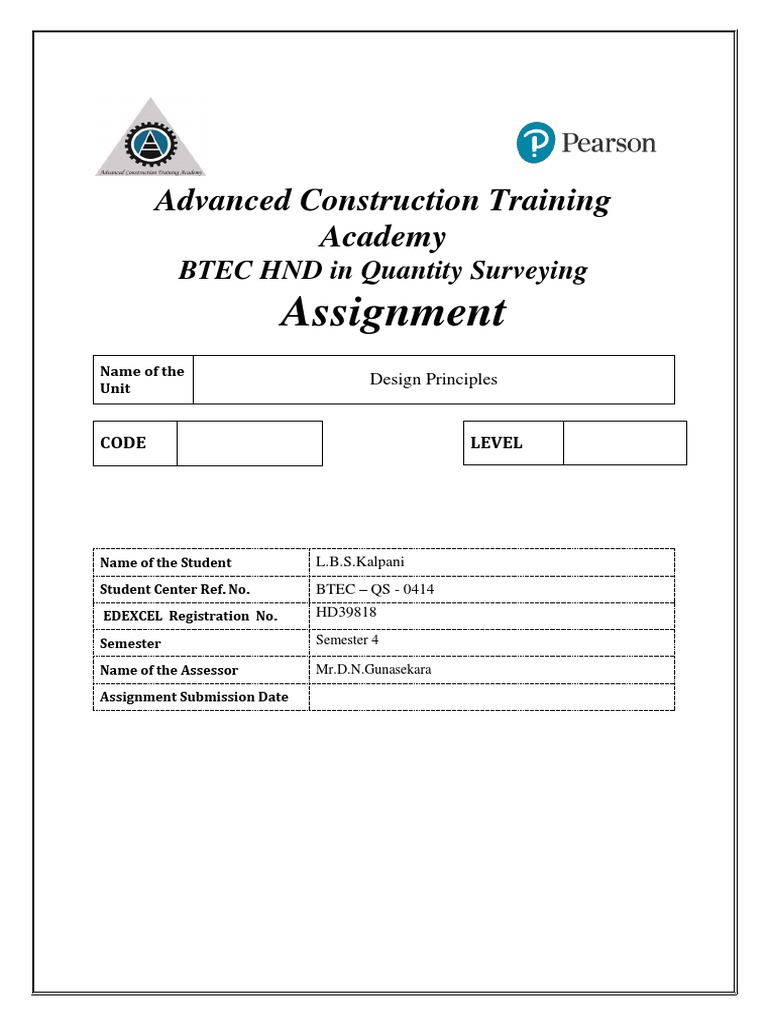 Assignment 1 - Design Principles | PDF | Sewage Treatment ...