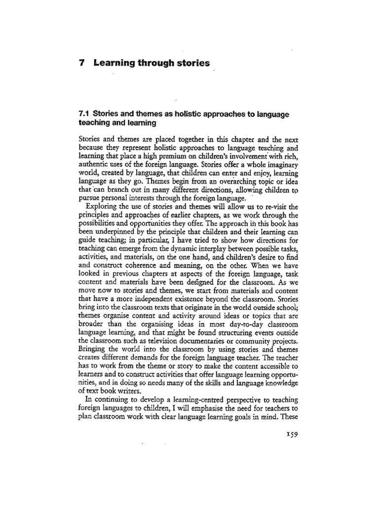 Session 3 - Learning Through Stories | PDF