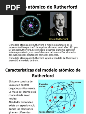 Modelo Atómico Nuclear De Ernest Rutherford