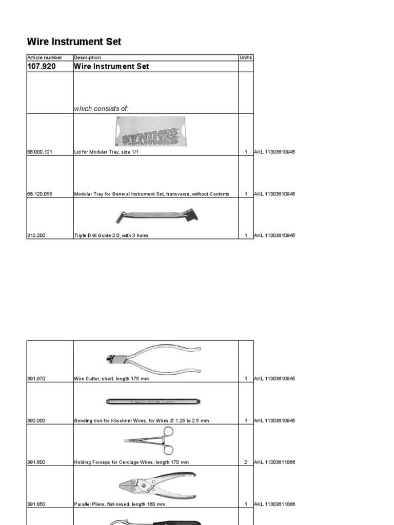 SYNTHES - Ecatalogue 2021 - Team - Spec | PDF | Screw | Drill