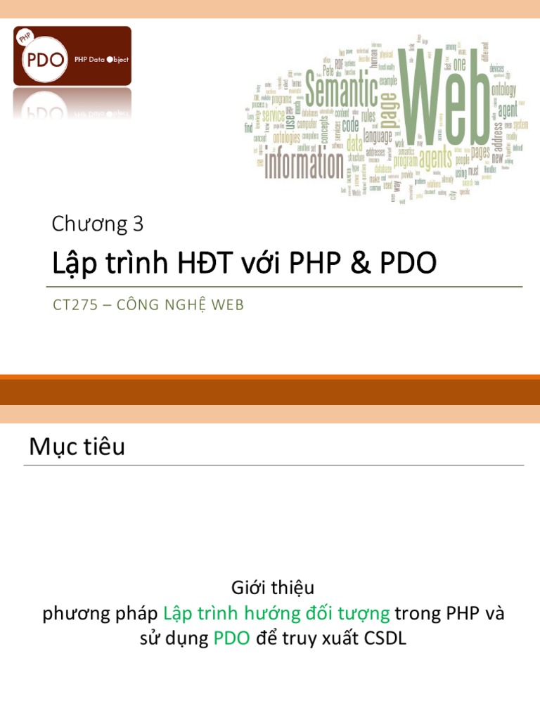 Ct275 - Cnweb - Ch3 - PHP - Pdo | PDF