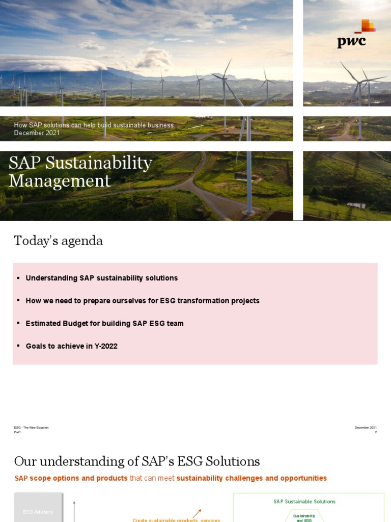 How SAP Solutions Can Help Build Sustainable Business - SD - 4 | PDF ...