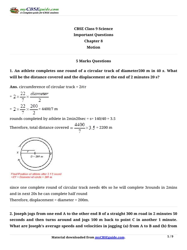 Material Downloaded From - 1 / 9 | Download Free PDF | Orbit | Acceleration
