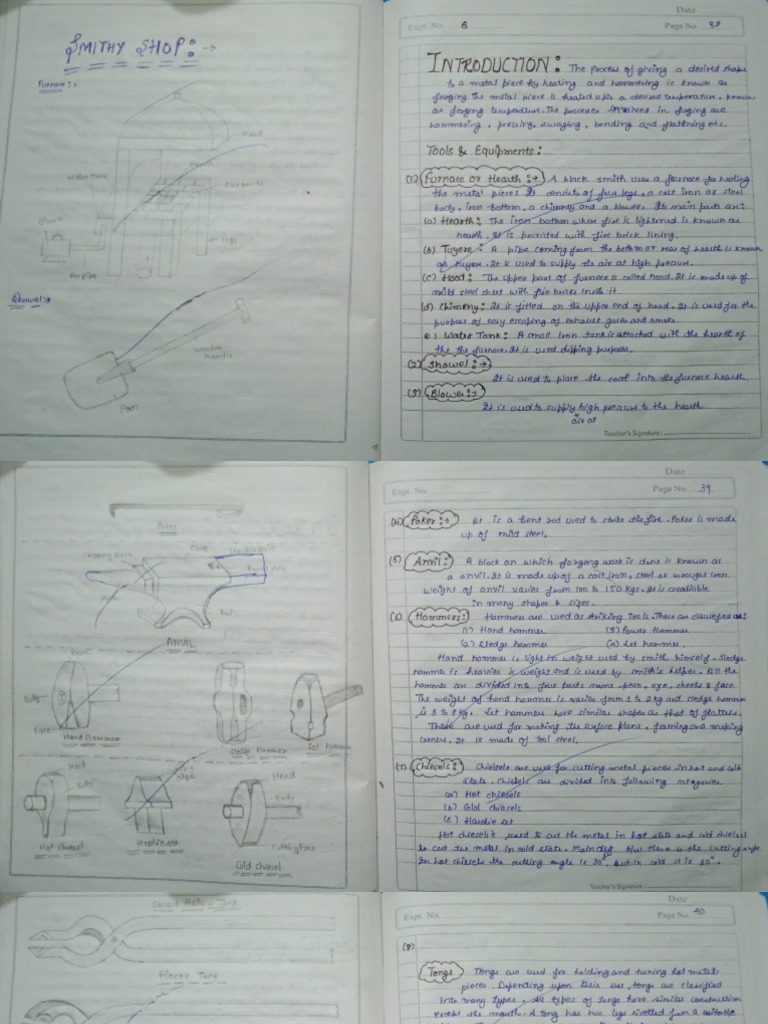 Smithy Shop, Practical Work (MP) | PDF | Metals | Building Materials