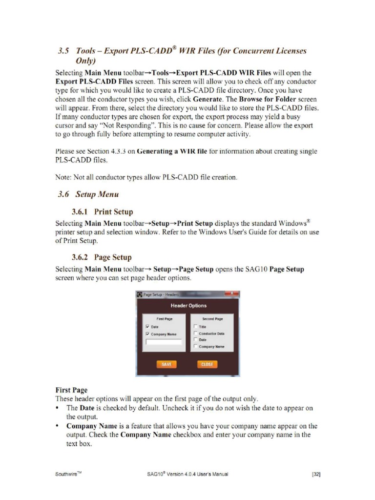 Sag10-Tools Export PLS Cadd | PDF