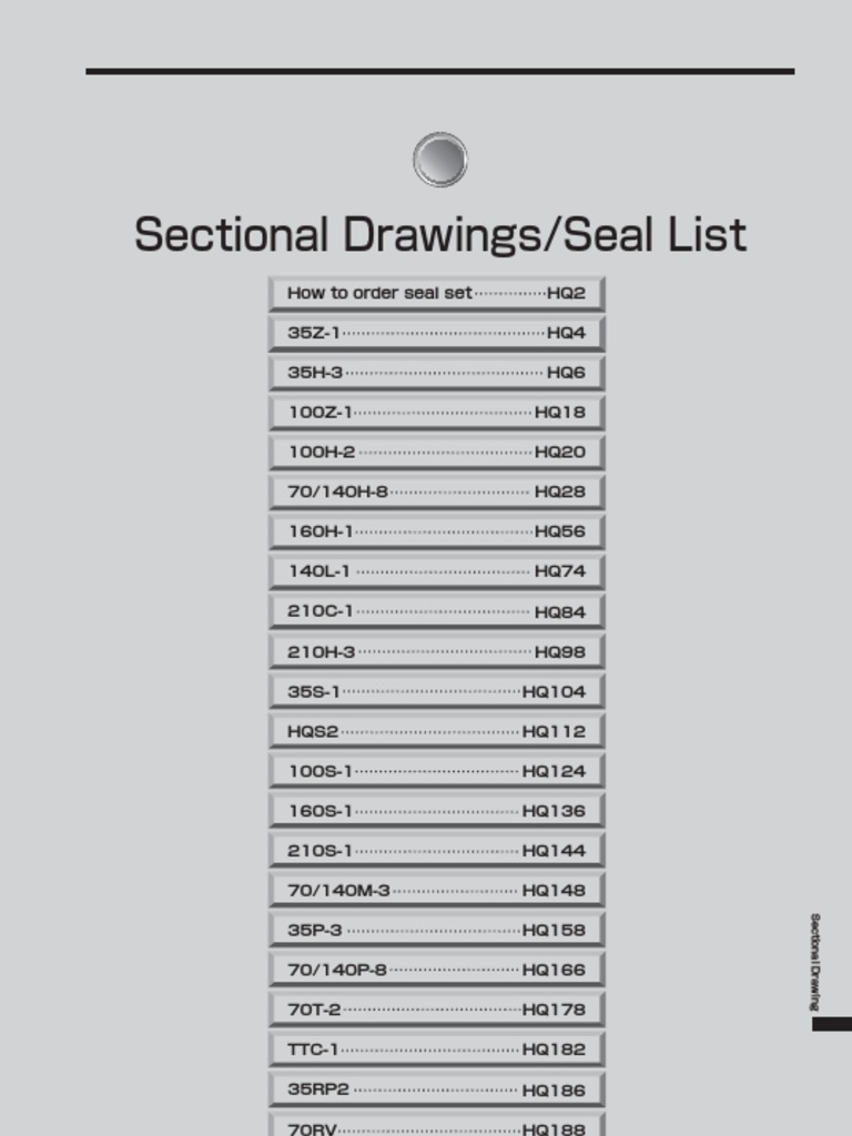 Seal Set Ordering and Diagrams | PDF | Steel | Piston
