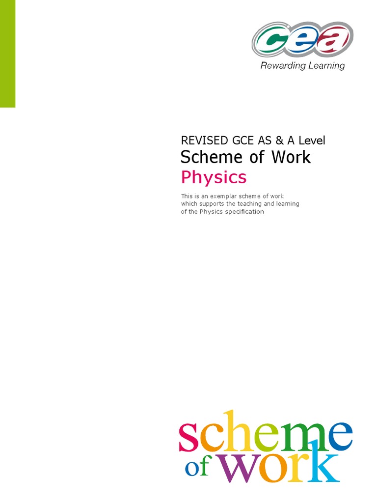 Revised Gce As A Level Scheme of Work Physics | PDF | Electromagnetic ...