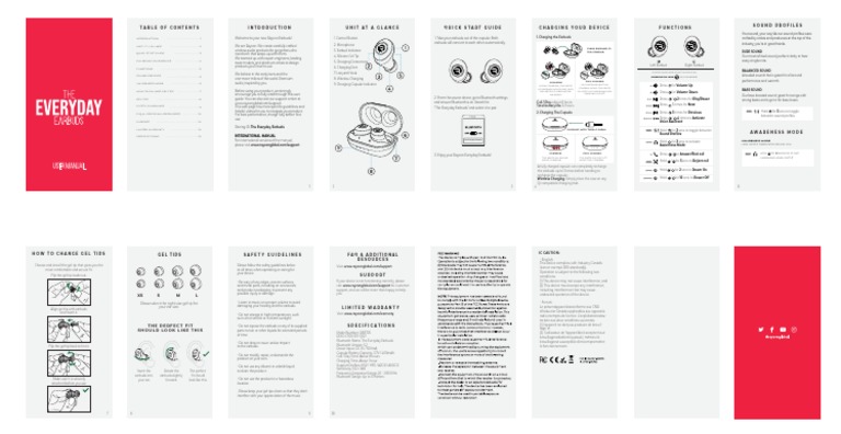 Raycon Everyday Earbuds Manual | PDF | Headphones | Manufactured Goods