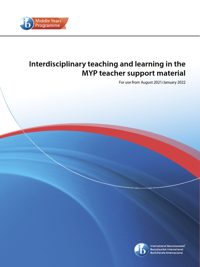 Interdisciplinary Teaching and Learning in The Myp | PDF | Educational ...