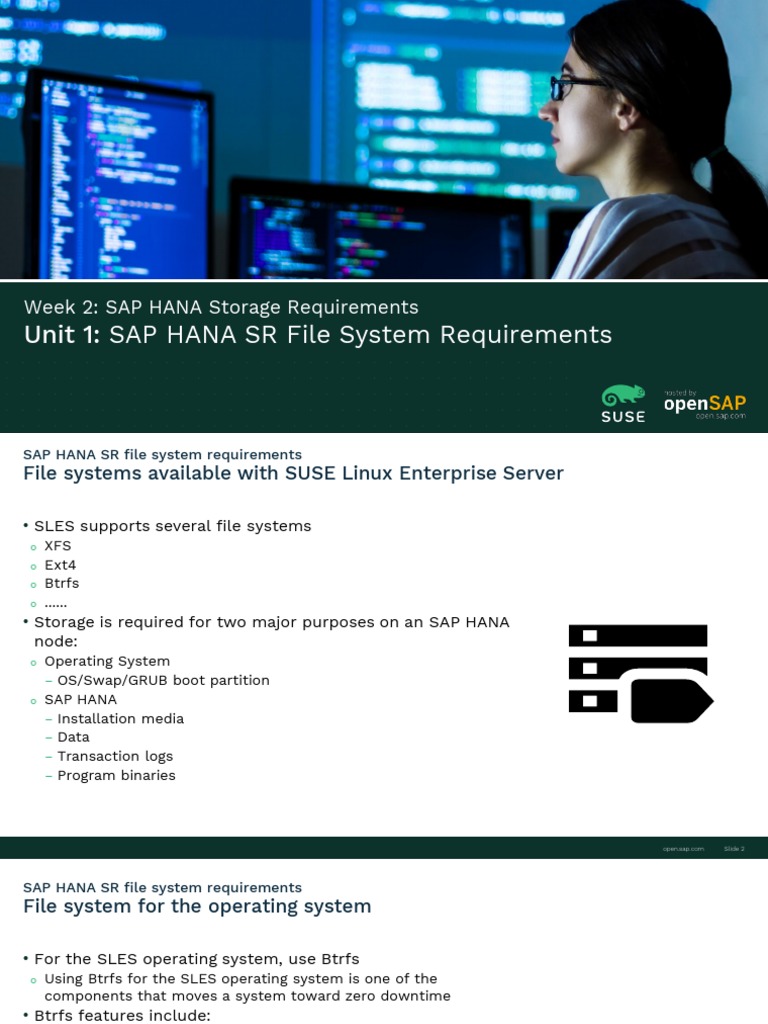 OpenSAP Suse3-Pc Week 2 All Slides | PDF | File System | Computer Data Storage