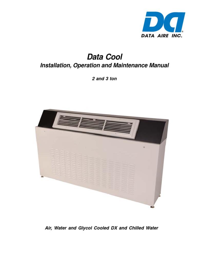 Data Aire DATA COOL IOMManualMaster | PDF | Thermostat | Heat Exchanger