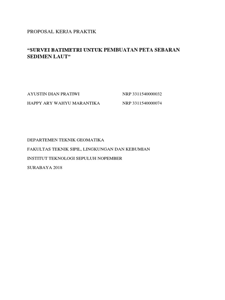 Proposal KP p3gl Rev 1 | PDF