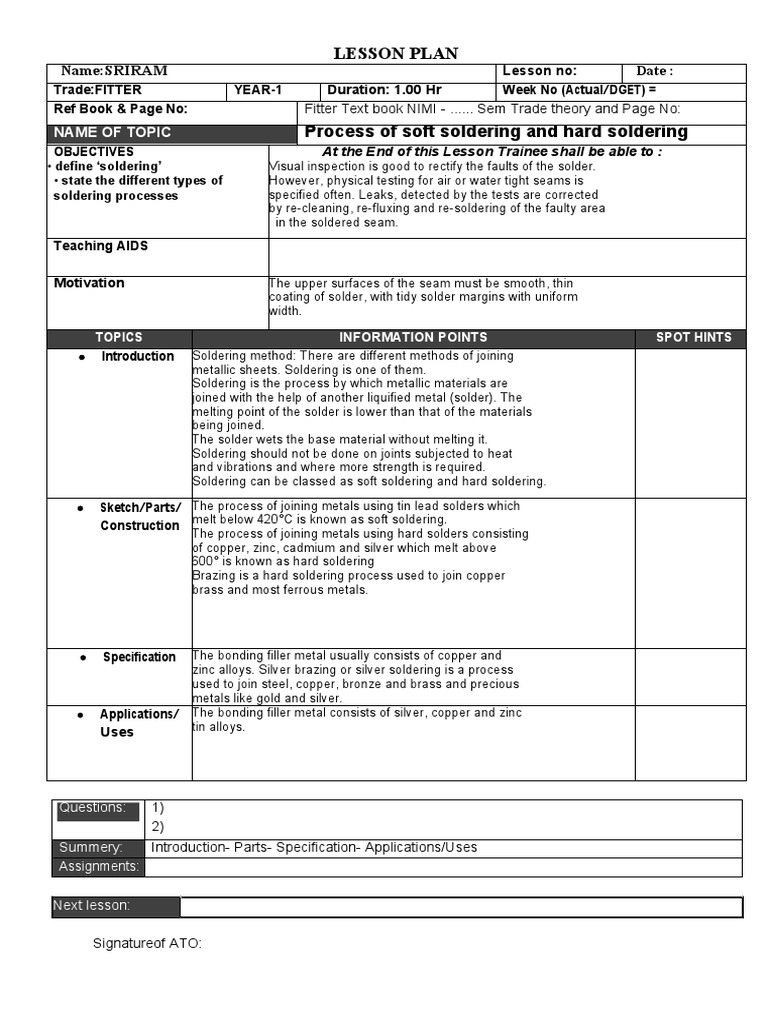 Soldering Techniques: Soft vs Hard | PDF | Soldering | Solder