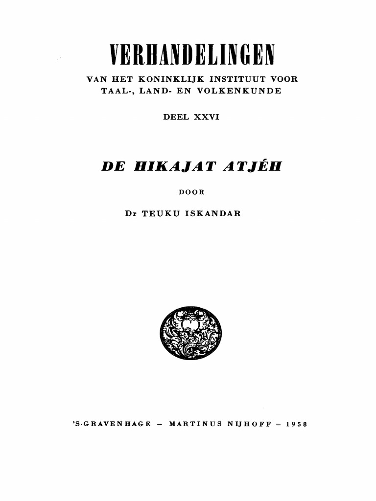 Verhandelingen: de Hikajat Atjéh | PDF