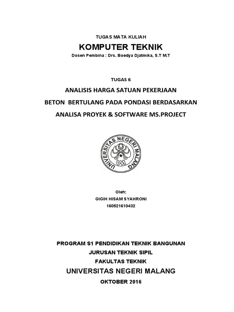 Contoh Sampul Tugas | PDF