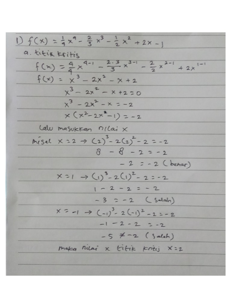 Tugas 3 Kalkulus | PDF