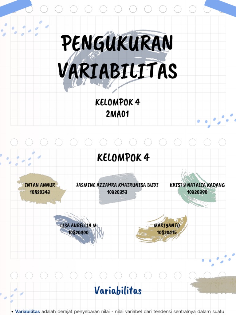 Kel 4 Pengukuran Variabilitas | PDF