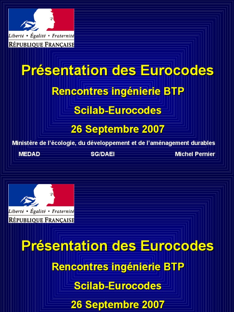 Présentation Des Eurocodes Scilab-Eurocodes Sept 2007 | PDF | Code de ... Présentation Des Eurocodes Scilab-Eurocodes Sept 2007 | PDF | Code de ...