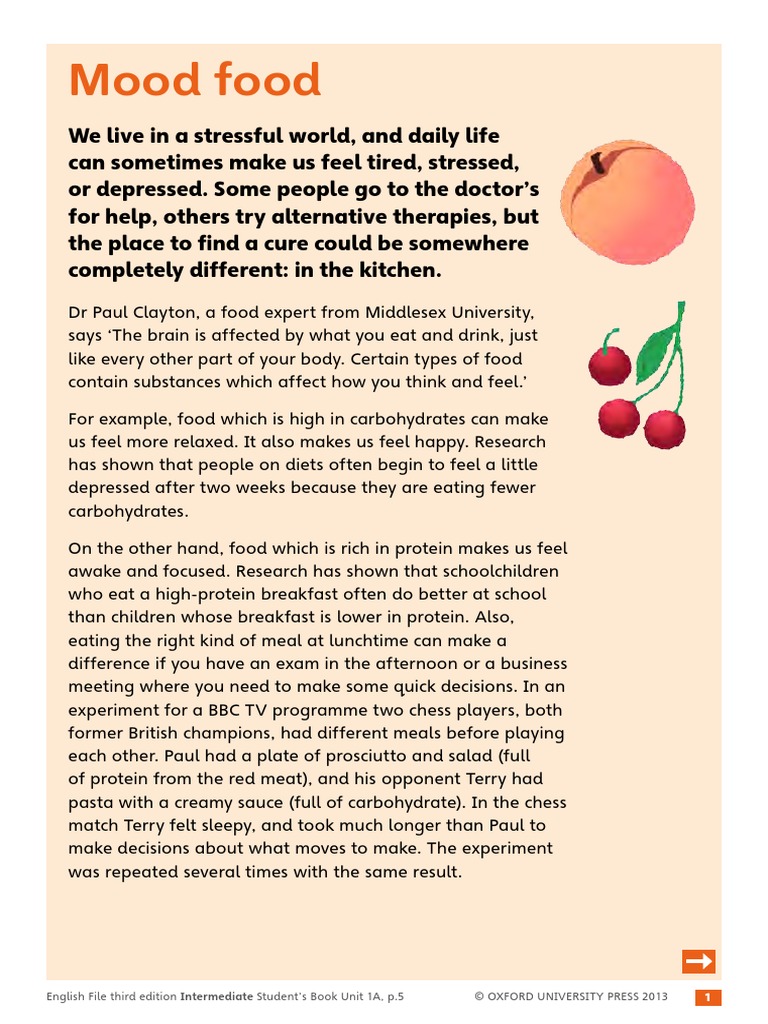 ef_int_reading_1a | PDF | Foods | Chocolate