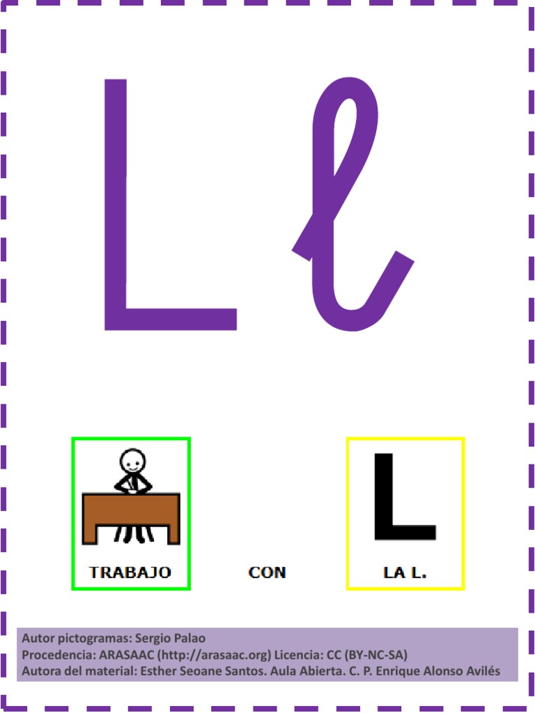 Fichas Fonema L | PDF | Ciencia cognitiva | Comunicación