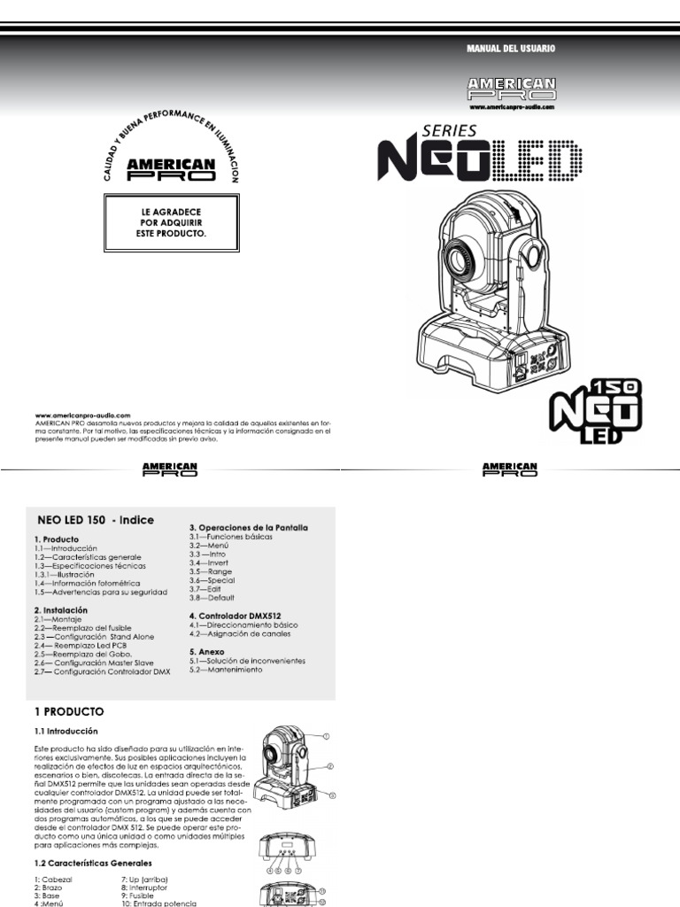 NEOled 150 Manual ES | Descargar gratis PDF | Tecnicas artisticas