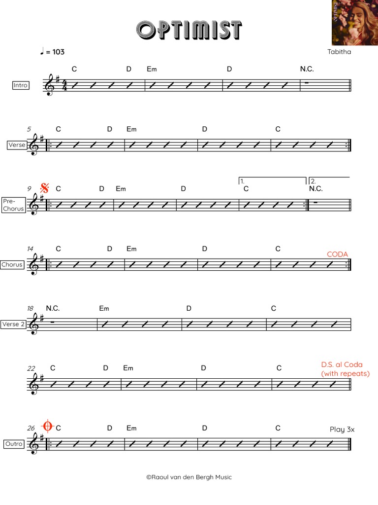 Optimist - Tabitha | PDF | Song Structure | Musical Forms