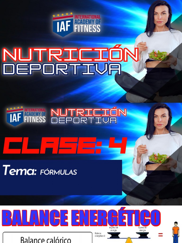 Clase 4 Formulas Iaf | PDF | Metabolismo | Bioquímica