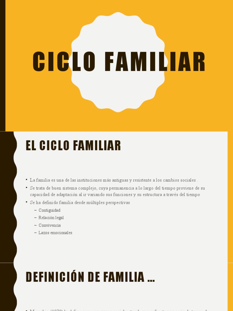 Ciclo Familiar para Entregar | PDF | Familia | Adultos