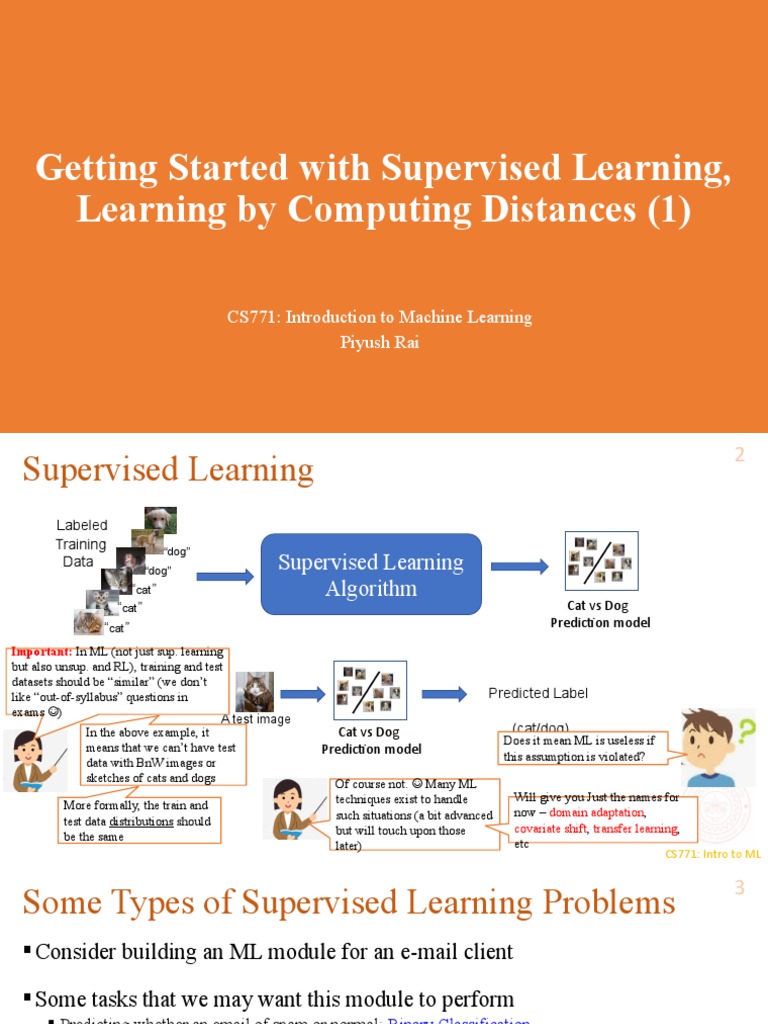 Lecture 03 - Supervised Learning by Computing Distances - Plain | PDF | Machine Learning ...