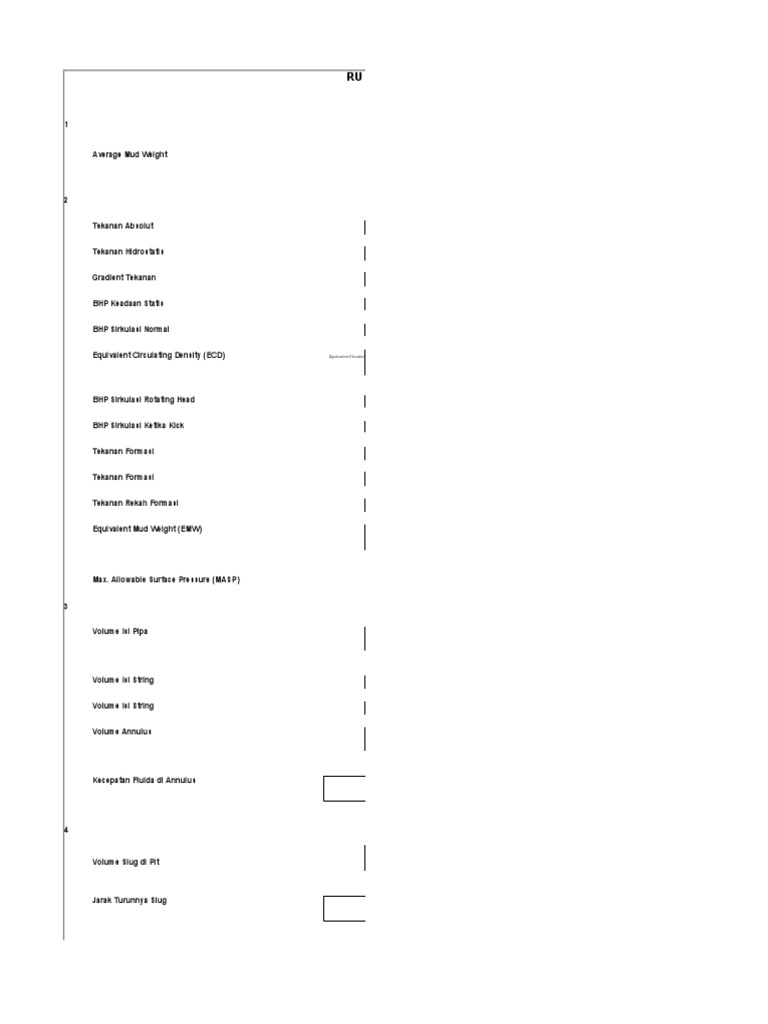 Rumus Dasar Well Control-Dikonversi | PDF | Chemical Engineering ...
