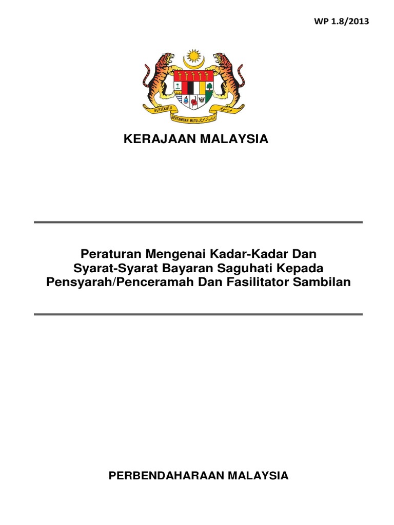 Kadar Bayaran Penceramah | PDF