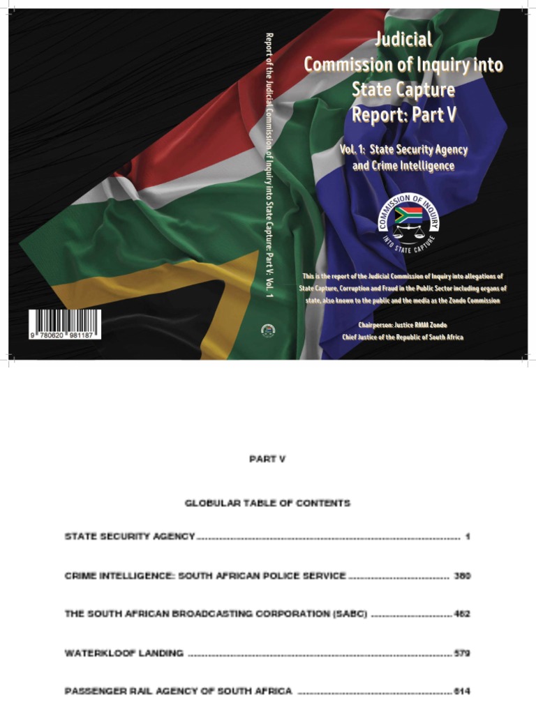 State Capture Commission Report Part V Vol I | PDF | Justice | Crime ...