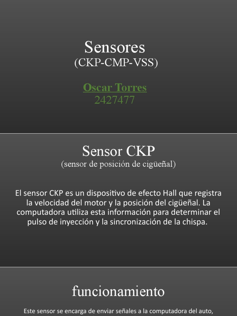 Sensores CKP CMP Vss | PDF | Inyección de combustible | Coche