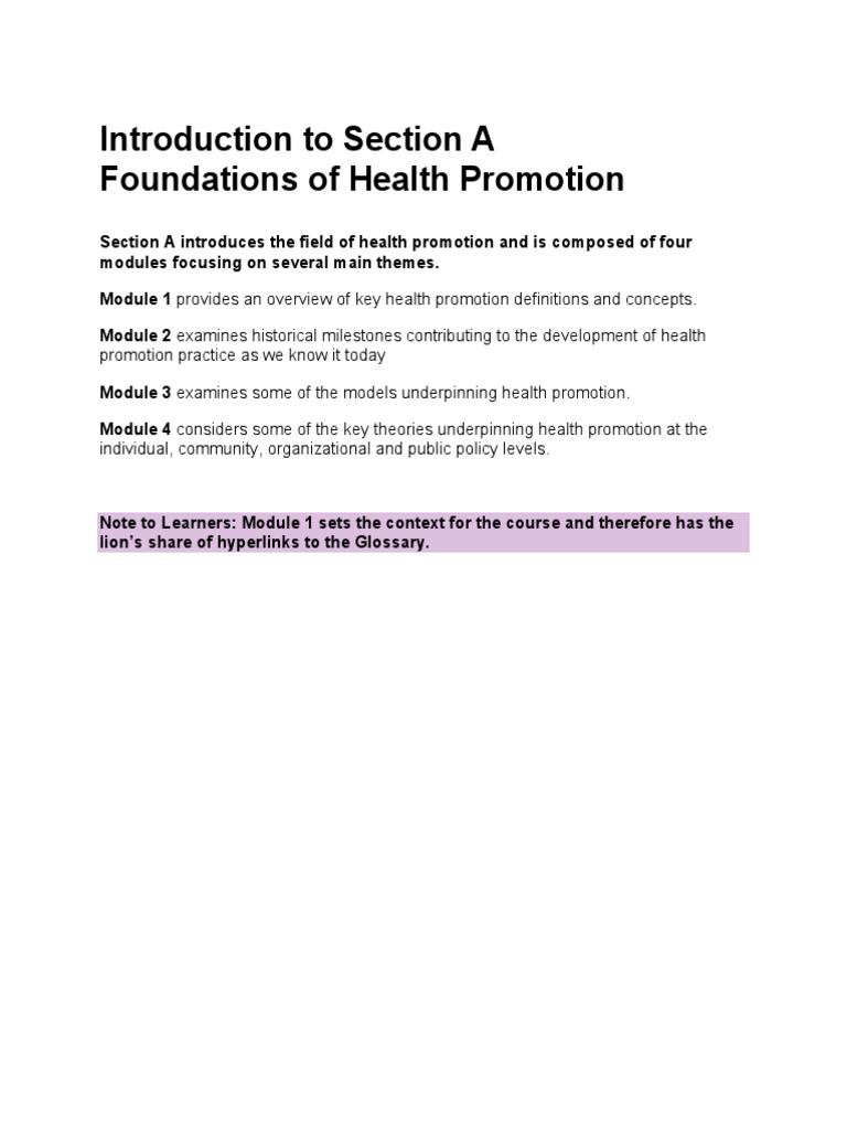 11 Health Promotion | PDF | Health Promotion | Preventive Healthcare