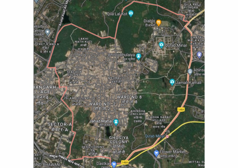 Mehrauli Map A2 | PDF