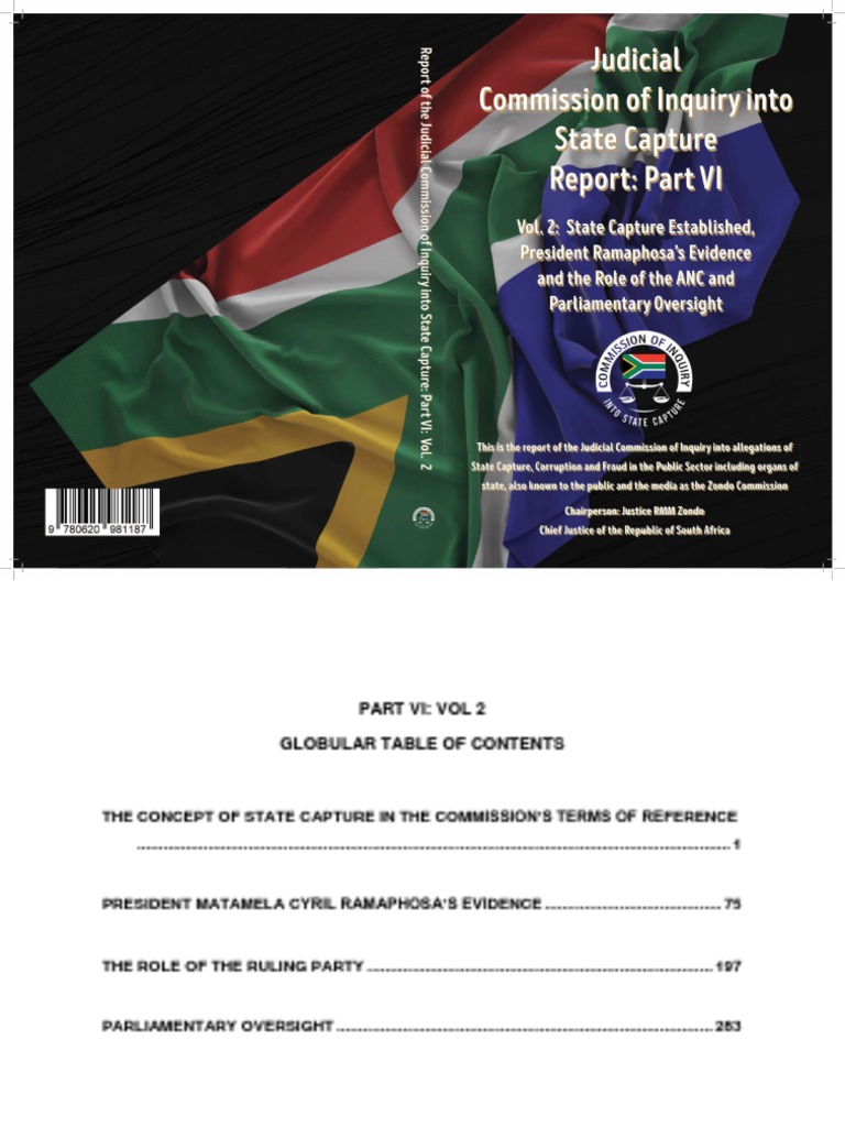 State Capture Commission Report Part VI Vol II | PDF | Jacob Zuma | Justice
