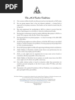 Twelve Traditions of Narcotics Anonymous | PDF