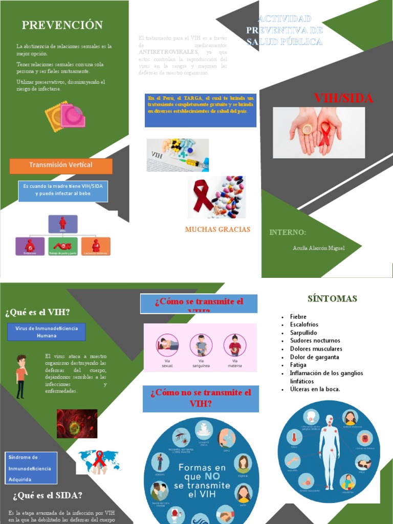 Triptico de VIH, SIDA | PDF | VIH / SIDA | VIH