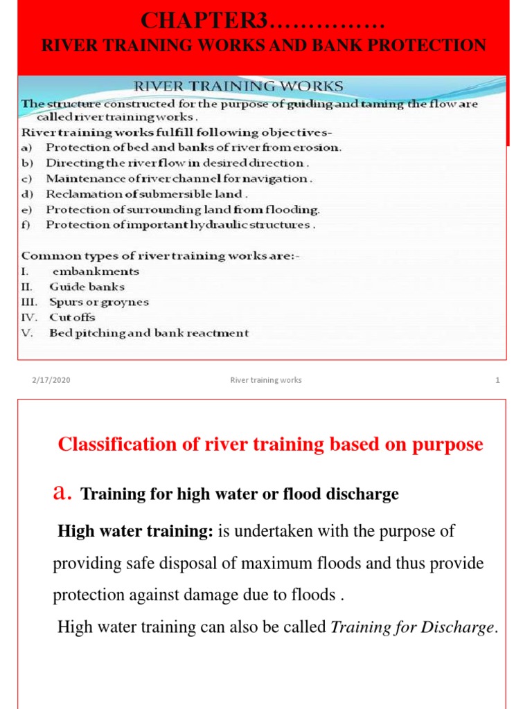 River Training Works and Bank Protection | PDF | River | Flood