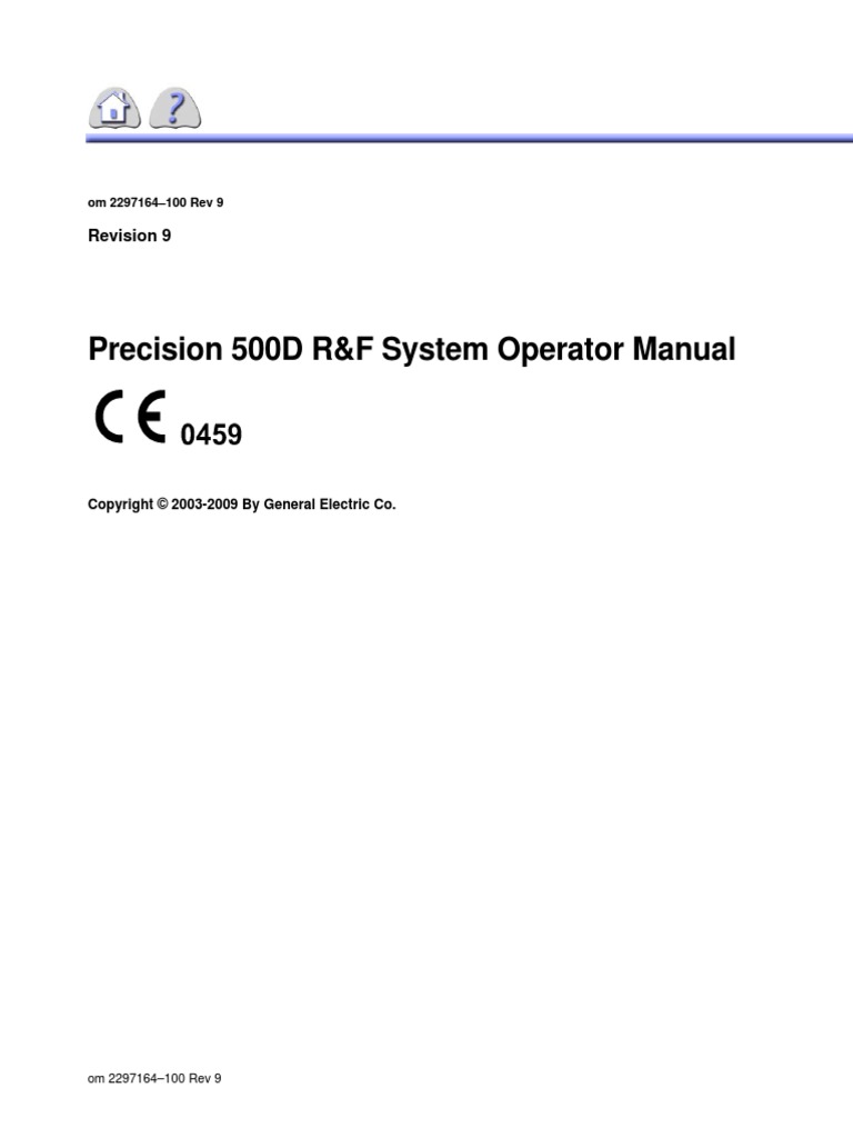 Precision 500D R - F System Operator Manual | PDF | Computer Monitor ...