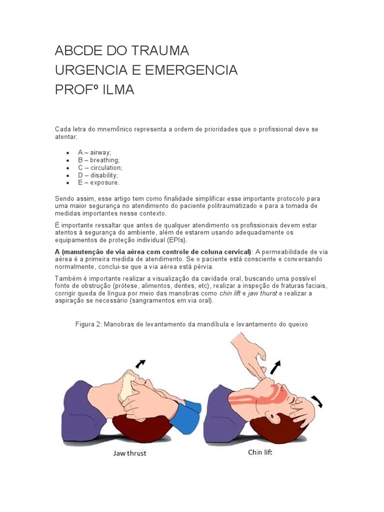 Abcde Do Trauma | PDF | Sangramento | Transfusão de sangue