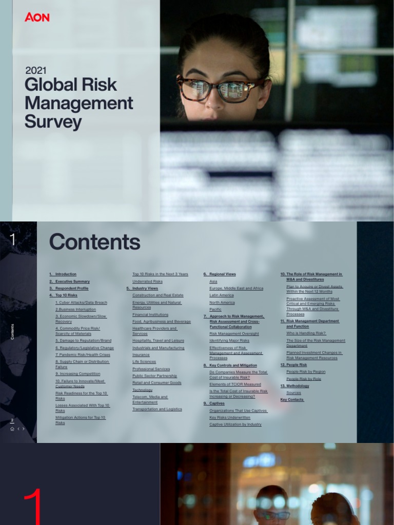 Aon - 2021 Global Risk Management Survey Findings | PDF | Risk | Security