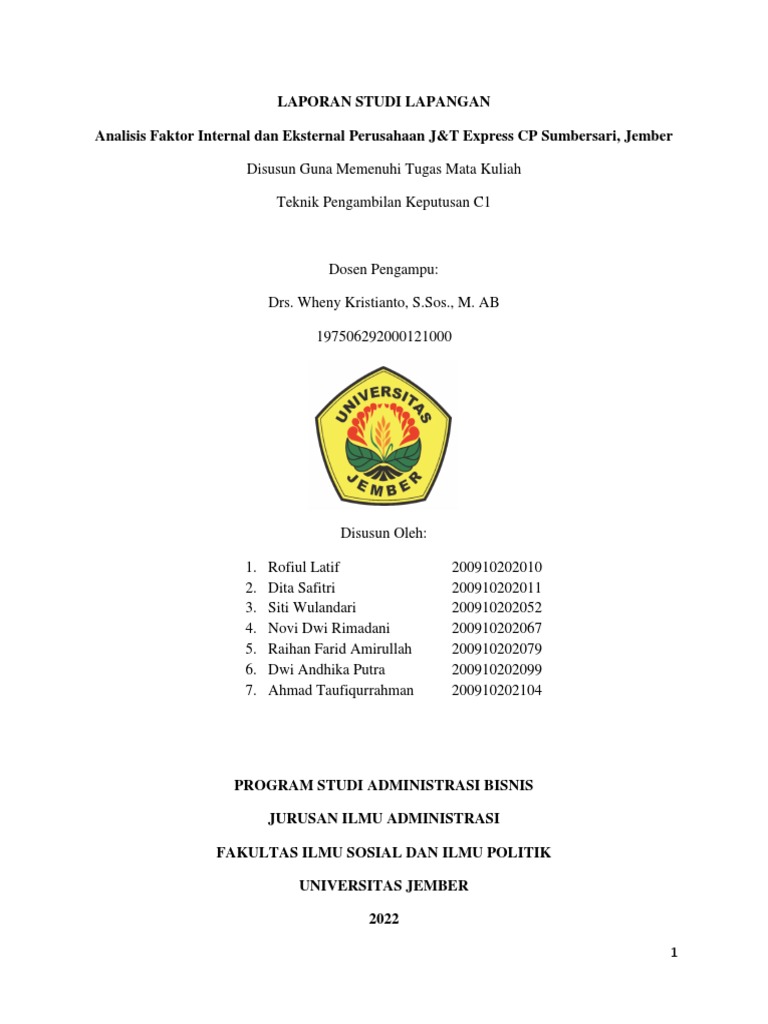 Kelompok 2 - TPK - Analisis J&T Express - Tugas Uas TPK C1 | PDF | Bisnis