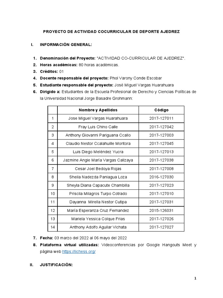 Proyecto Ajedrez | PDF