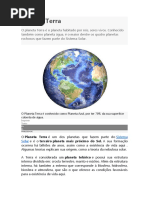 Atividade de Ciências Planeta Terra | PDF | Terra | Planetas