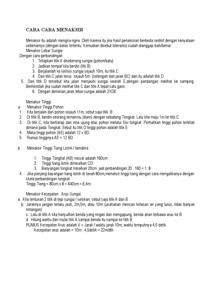 Cara Cara Menaksir | PDF