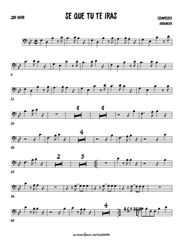 Se Que Tu Te Iras - 2do Bone | PDF